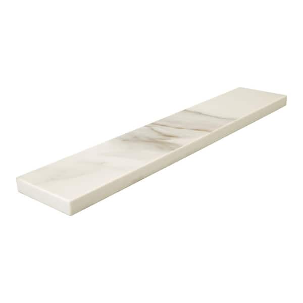 A&A Surfaces Grigio Venato 21 in. x 4 in. Quartz Vanity Sidesplash in ...