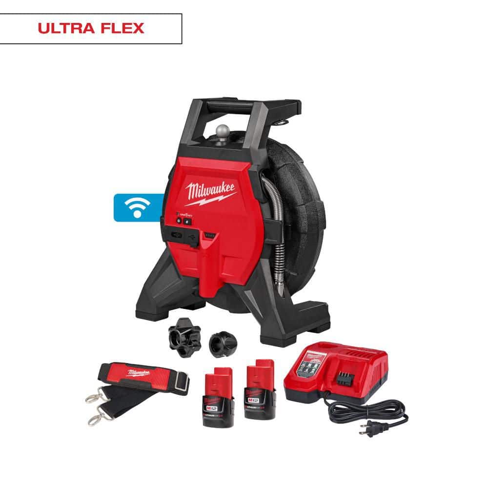 Milwaukee M12 12-Volt Lithium-Ion 65 ft. Ultra Flex Compact Inspection ...
