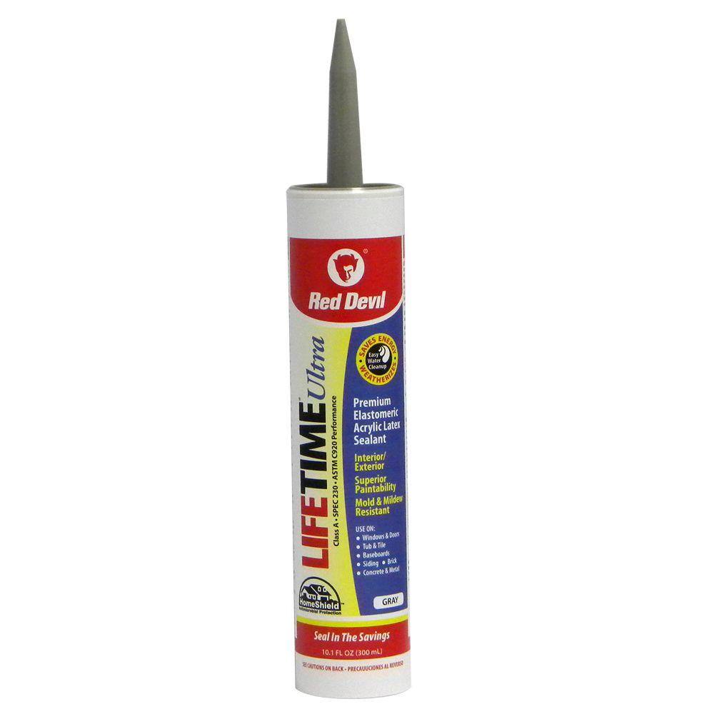Lifetime Ultra 10.1 oz. Gray Acrylic Latex Caulk-77050 - The Home Depot