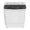 Dalxo 18lbs. Capacity Washer Twin Tub 2.33 cu.ft. Portable Washer ...