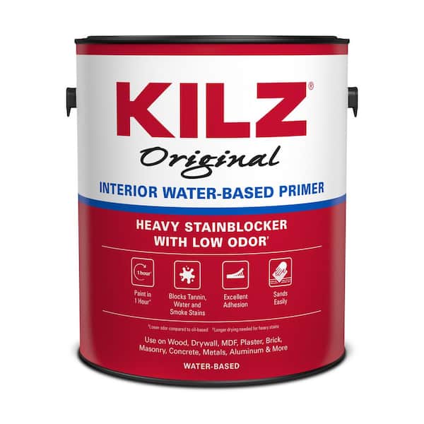 KILZ Original 1 gal. White Water-Based Interior Primer, Sealer, and ...