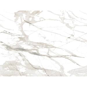 York Wallcoverings 27 in. by 122.4 in. Imperial Marble Black and White ...