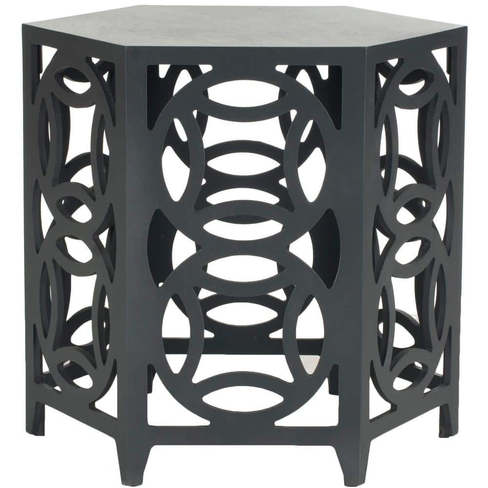 SAFAVIEH Natanya Dark Gray Side Table AMH4613A - The Home Depot