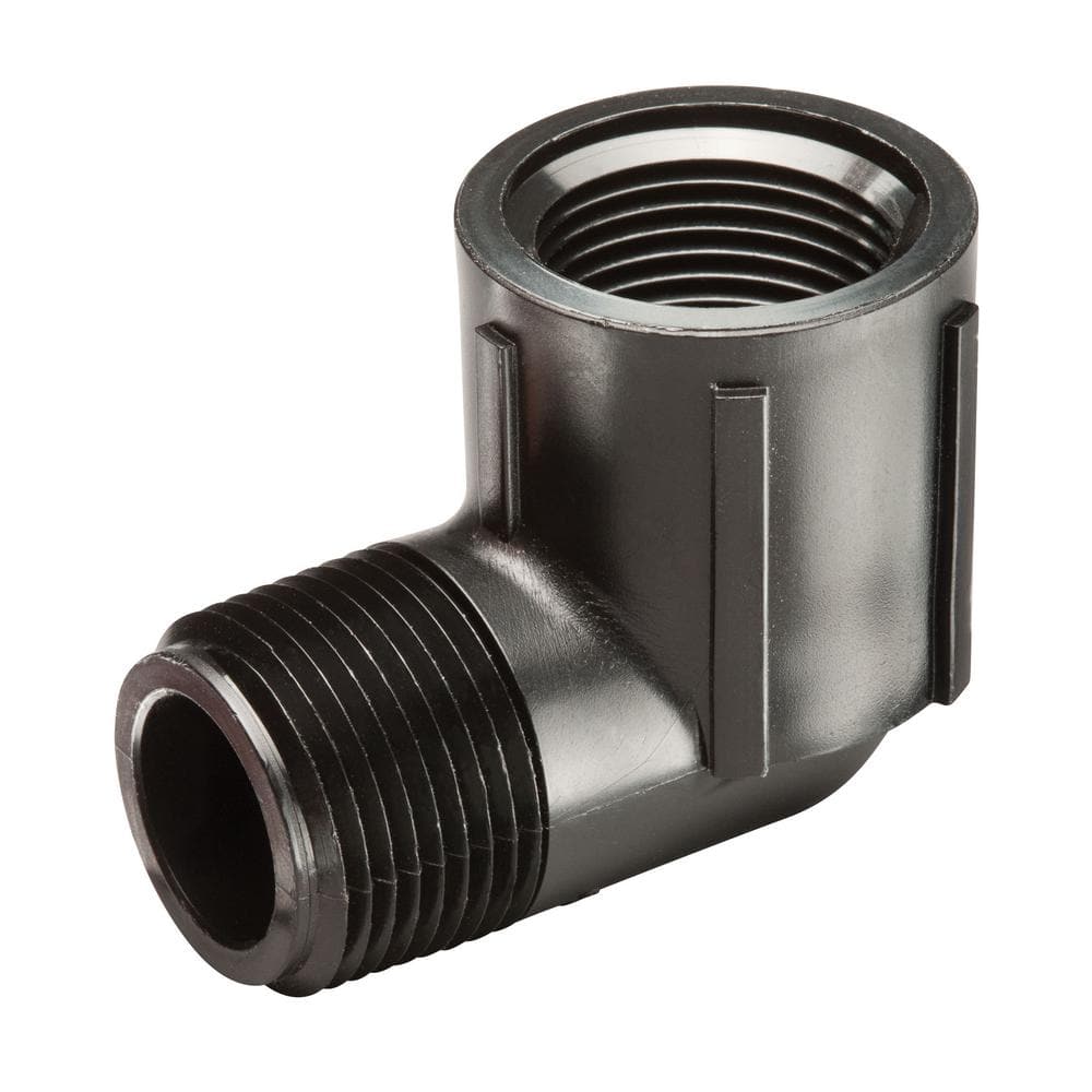 Rain Bird 1/2 in. Male Pipe Thread x 3/4 in. Female Pipe Thread Elbow ...