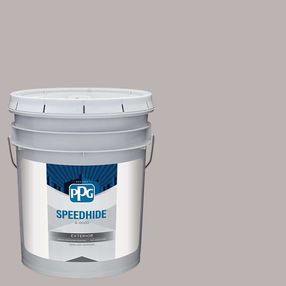 SPEEDHIDE 5 gal. PPG1002-4 Gray Marble Satin Exterior Paint PPG1002-4SX ...