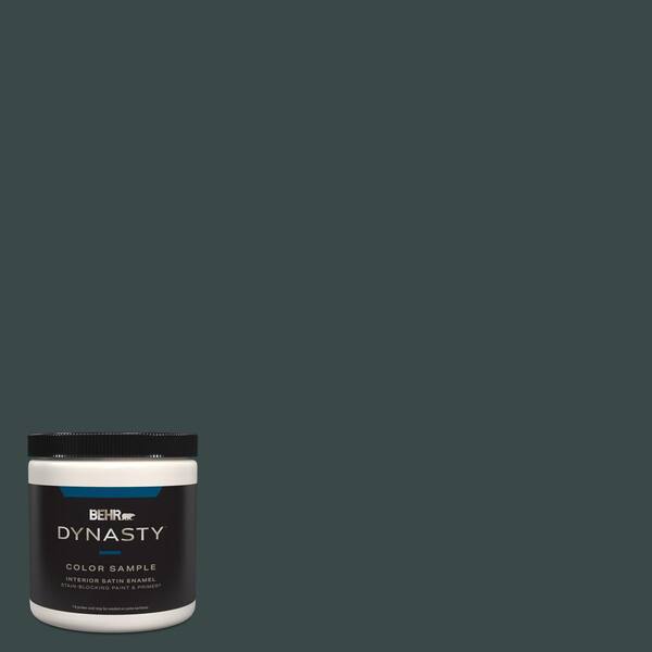 BEHR DYNASTY 8 oz. #T14-16 Arboretum Satin Enamel Stain-Blocking ...