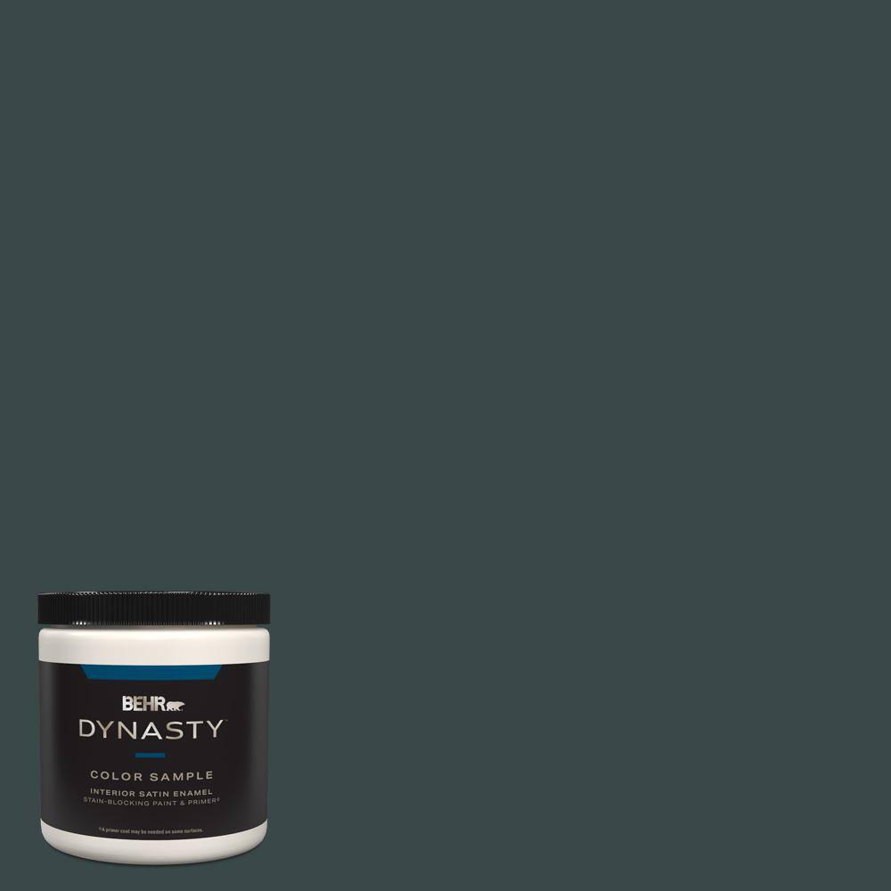 BEHR DYNASTY 8 oz. #T14-16 Arboretum Satin Enamel Stain-Blocking ...