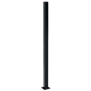LIFETIME STEEL POST 4 in. x 8 ft. Powder Coated Clear Galvanized Steel ...