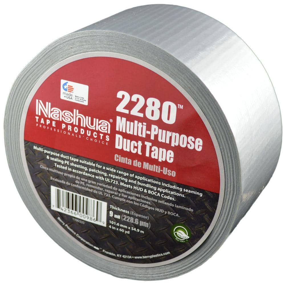 Nashua Tape 4 in. x 60.1 yds. 2280 Multi-Purpose Silver Duct Tape ...