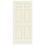 JELD-WEN 36 in. x 80 in. Colonist White Painted Textured Molded ...