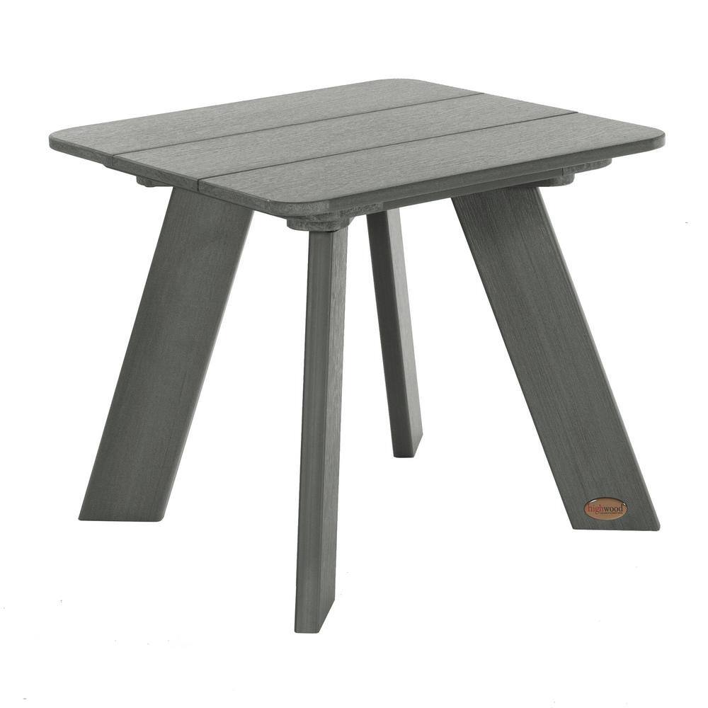 Highwood Italica Modern Outdoor Plastic Side Table AD-TBLAD01-CGE - The ...