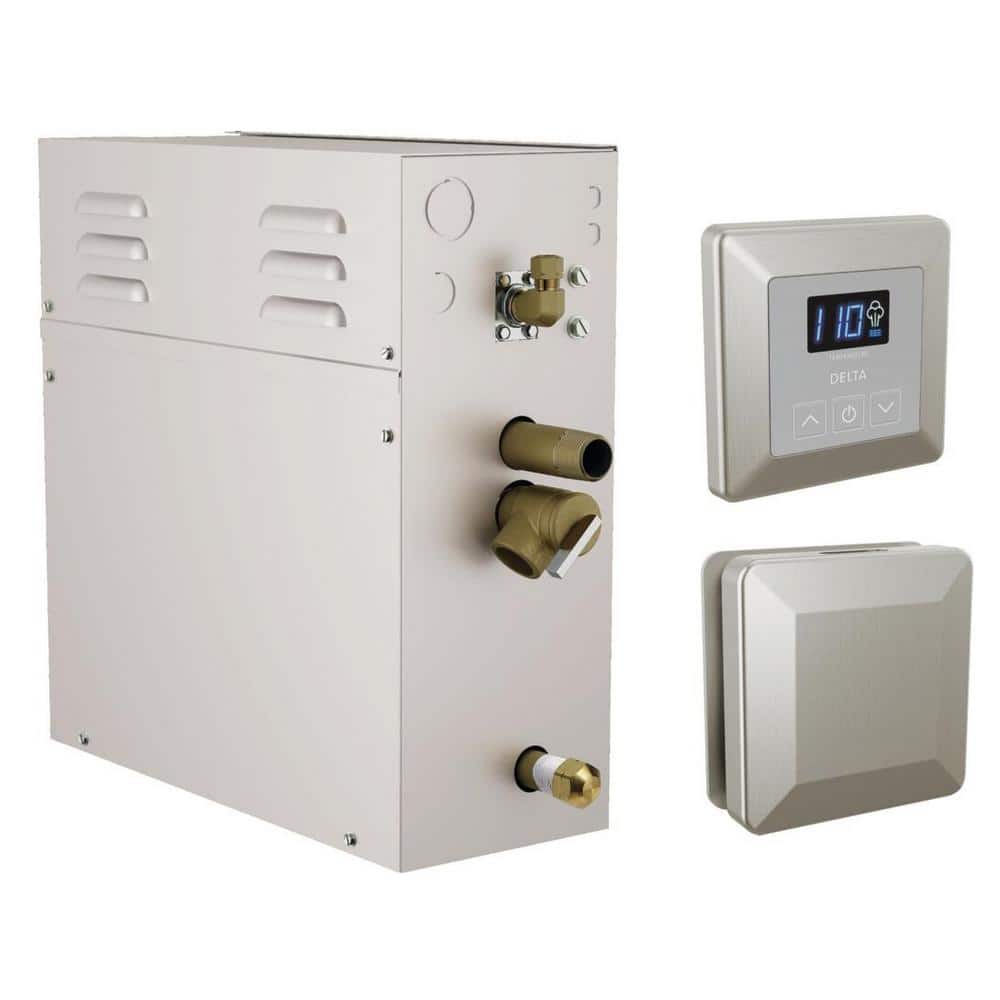 Delta Simple Steam 4000-Watts Steam Generator in Lumi Coat Stainless 5P ...