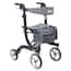 Drive Medical Nitro Euro Style Rollator Rolling Walker, Black RTL10266BK