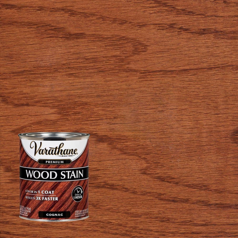 Varathane 1 qt. Cognac Premium Fast Dry Interior Wood Stain 271150 ...