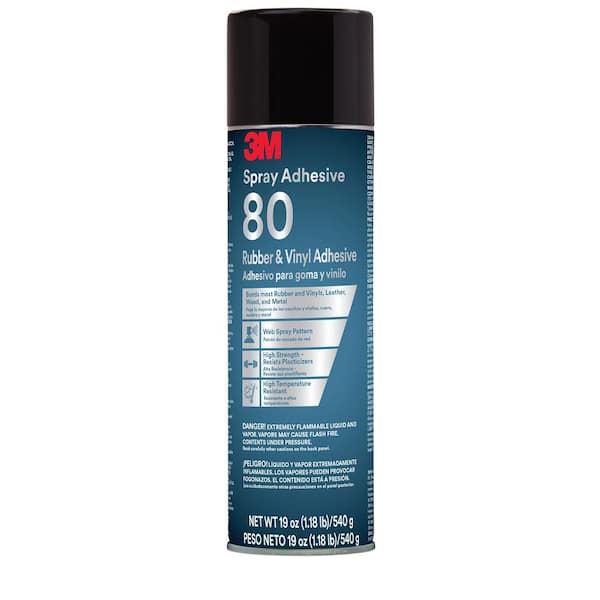 3M 19 oz. Rubber and Vinyl 80 Spray Adhesive 80 - The Home Depot