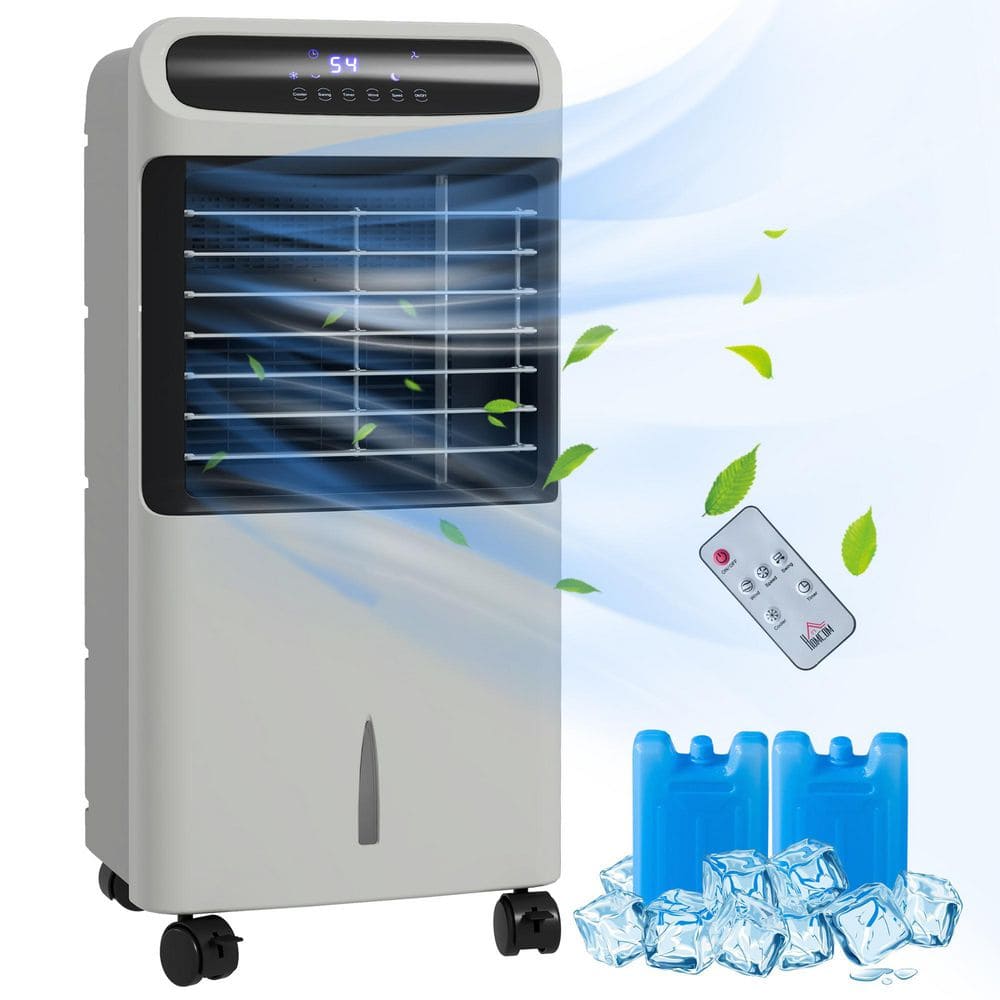 Lukvuzo 3-Spd Portable Evaporative Cooler for 270 sq. ft. 3in1 Ice ...