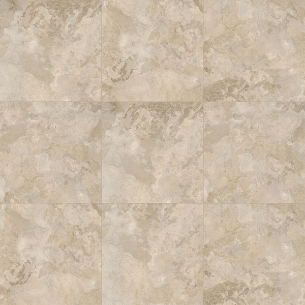 TrafficMaster Grey Marble 3 MIL x 24 in. W x 12 in. L Peel and Stick ...