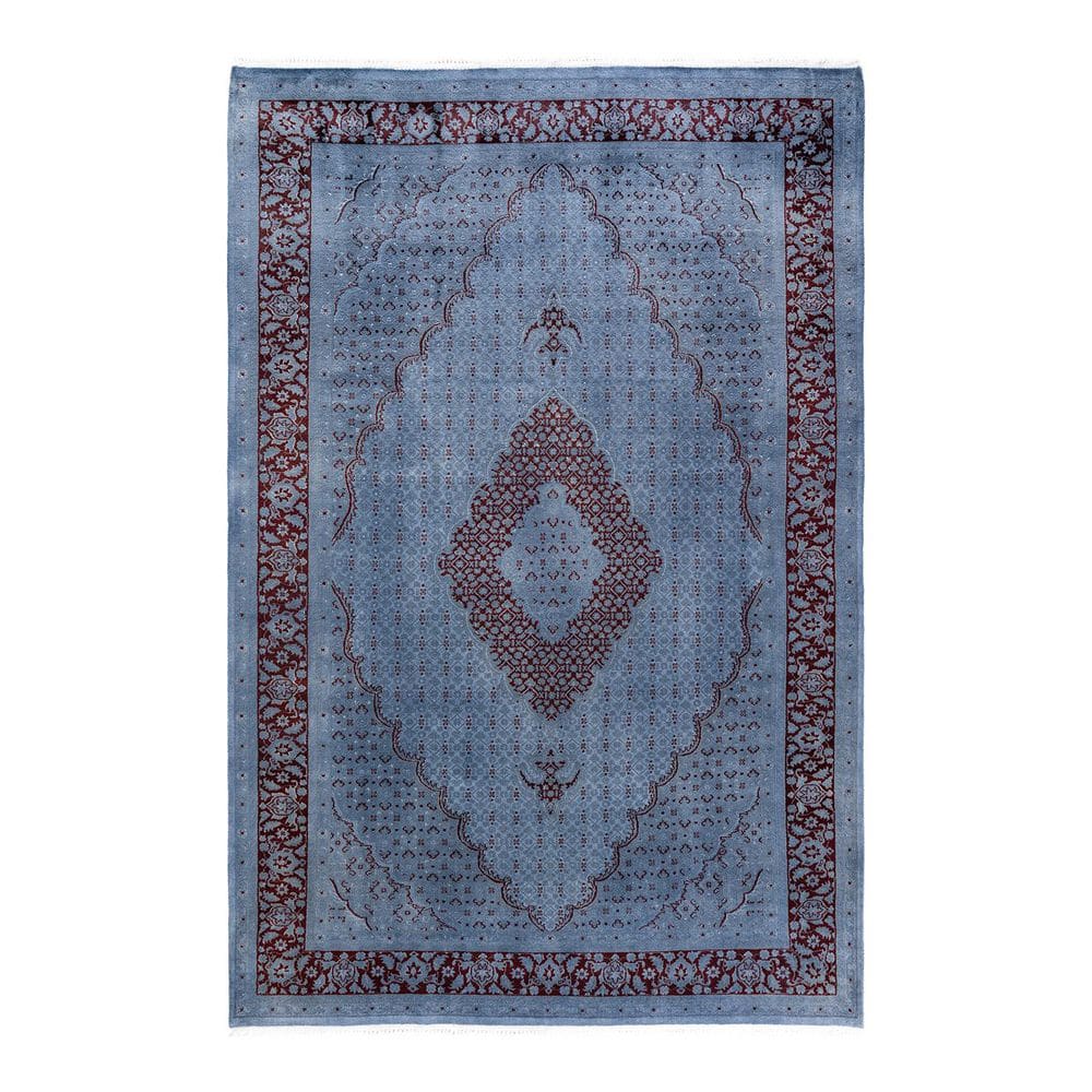 Chloe & Olivia Home Overdyed Gray 6 ft. x 9 ft. Solid Wool Indoor Area ...