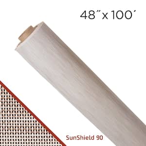 Saint-Gobain ADFORS 48 in. x 100 ft. Black Polyester Sunshield 80 Solar ...