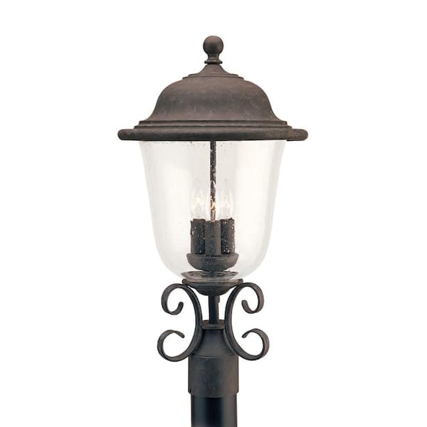 Generation Lighting Trafalgar 3-Light Outdoor Oxidized Bronze Post ...