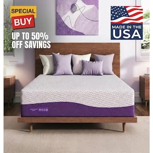 Sersper King Size Medium Firm Bamboo Charcoal Hybrid Gel Memory Foam ...