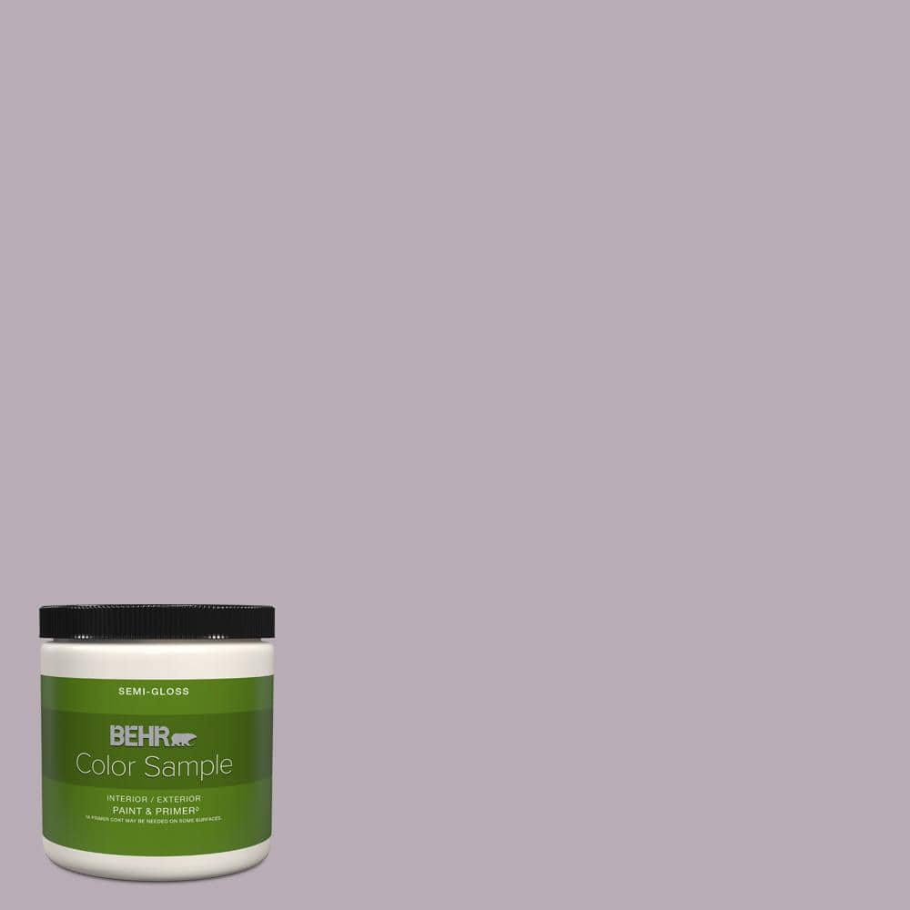 BEHR PREMIUM PLUS 8 oz. #670F-4 Silverberry Semi-Gloss Interior ...