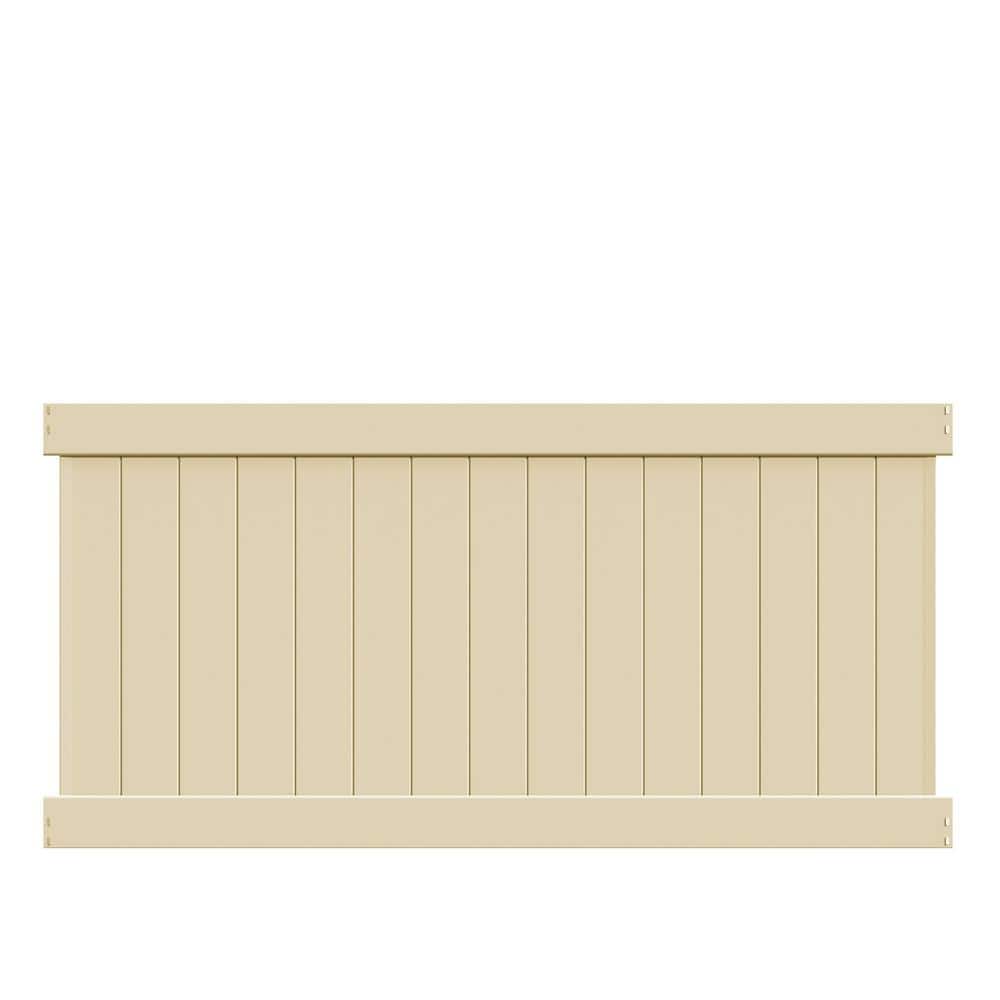 Reviews for Veranda Linden 4 ft. H x 8 ft. W Sand Privacy Vinyl Fence ...