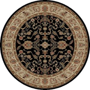 Concord Global Trading Ankara Sultanabad Black 8 ft. Round Area Rug ...