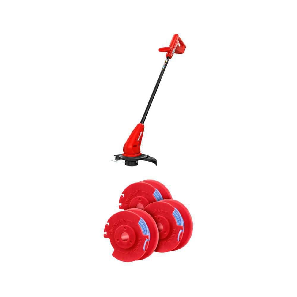Homelite 12V 10 in. Cordless String Trimmer/Edger with Battery and 0. ...