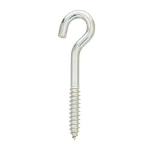 Everbilt 1/4 in. x 5 in. Zinc-Plated Lag Thread Screw Hook 806976 - The ...