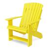 WILDRIDGE Heritage Lemon Yellow Plastic Outdoor Adirondack Chair LCC ...
