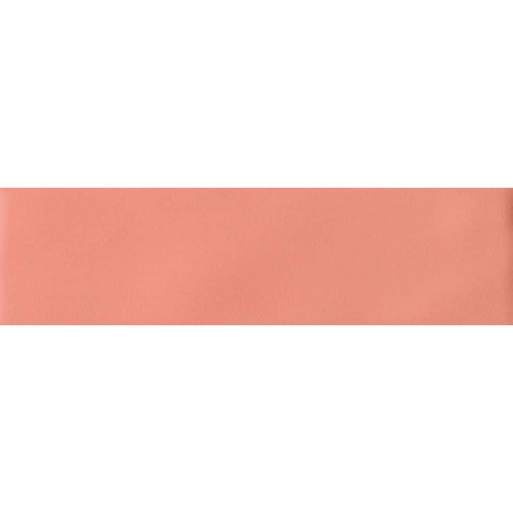 Luma Rose (Pink) Glossy 3 in. x 10 in. Ceramic Subway Wall Tile (5.60 ...