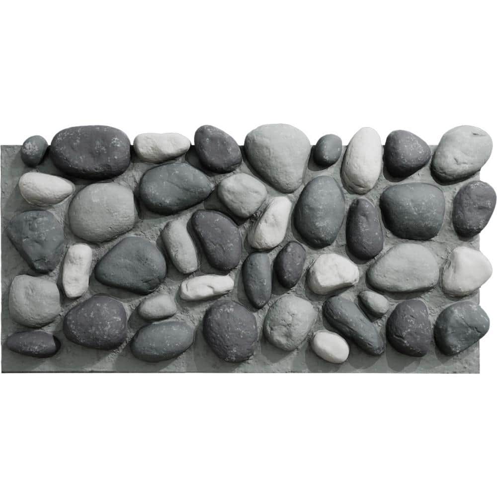 Ekena Millwork Everstone River Rock 24.75 in. x 49 in. Urethane ...