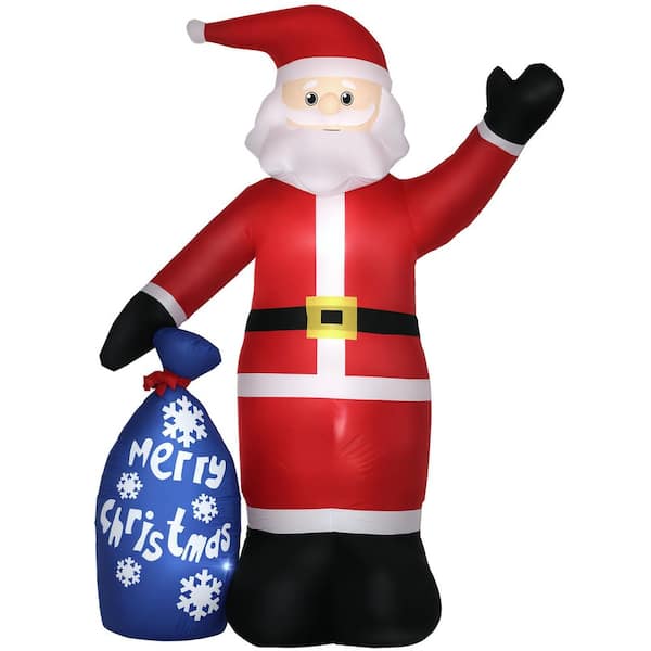 Ama pear 8 ft. Outdoor Christmas Decorations Smiling Santa Claus ...