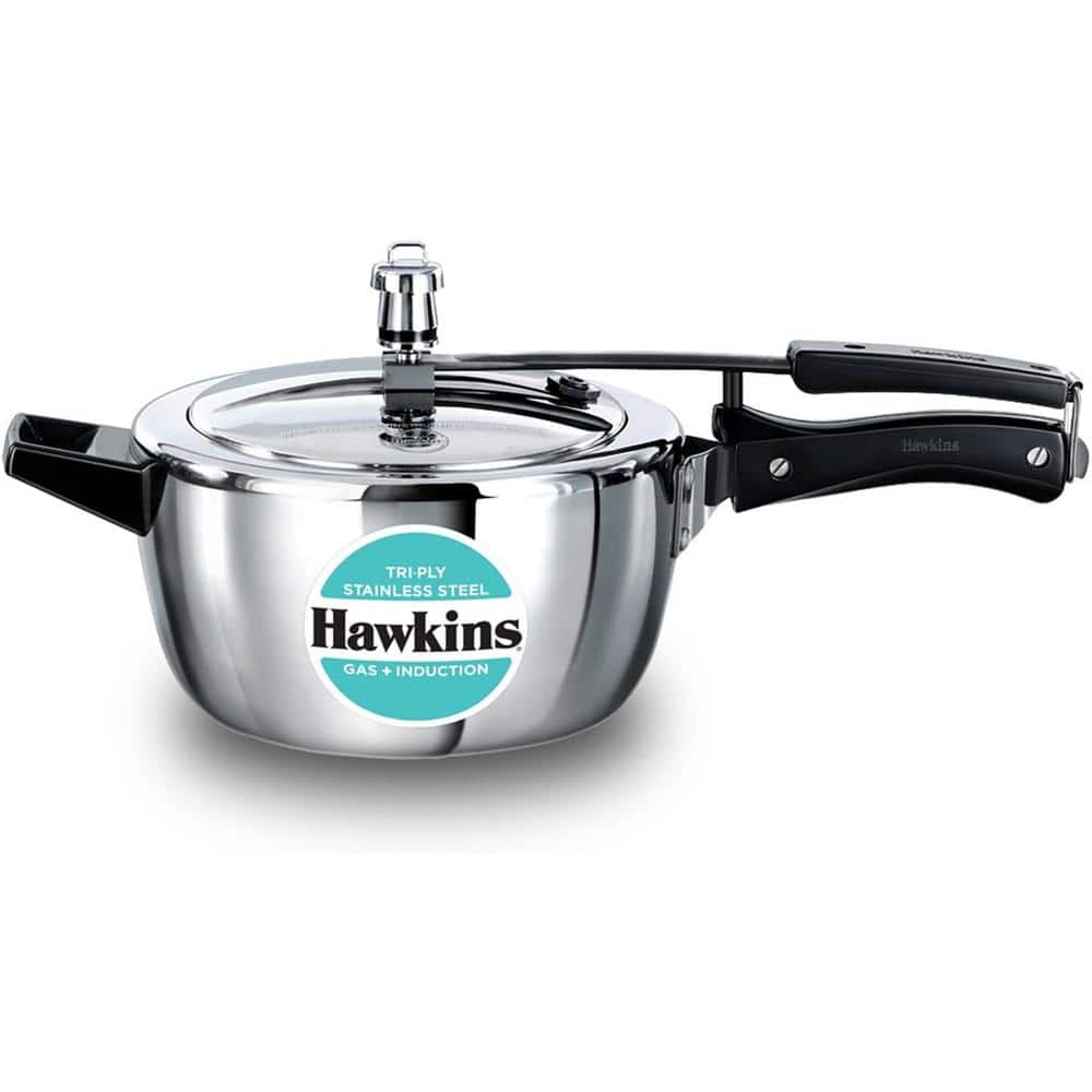 HAWKINS 3.7 Qt. Stainless Steel Tri-Ply Stove Top Pressure Cookers ...