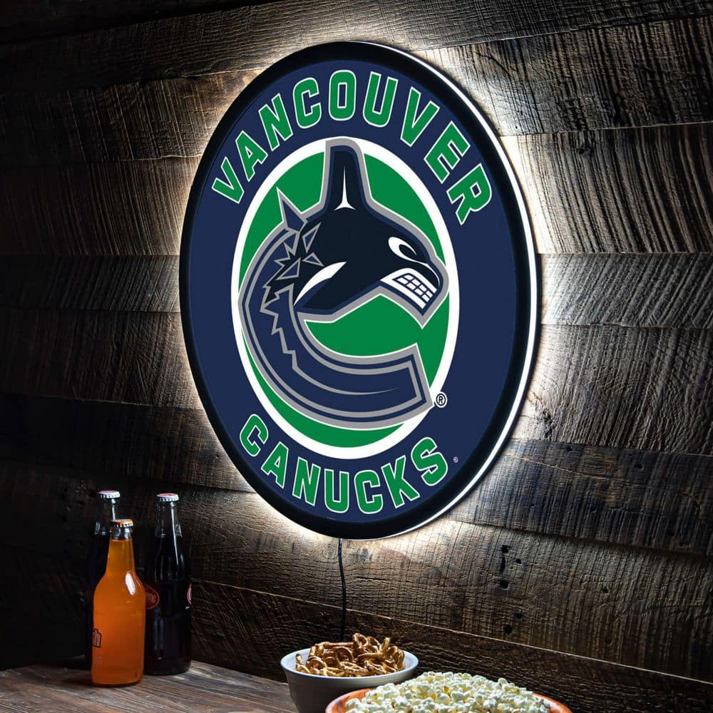 Evergreen Vancouver Canucks Round 23 in. Plug-in LED Lighted Sign ...