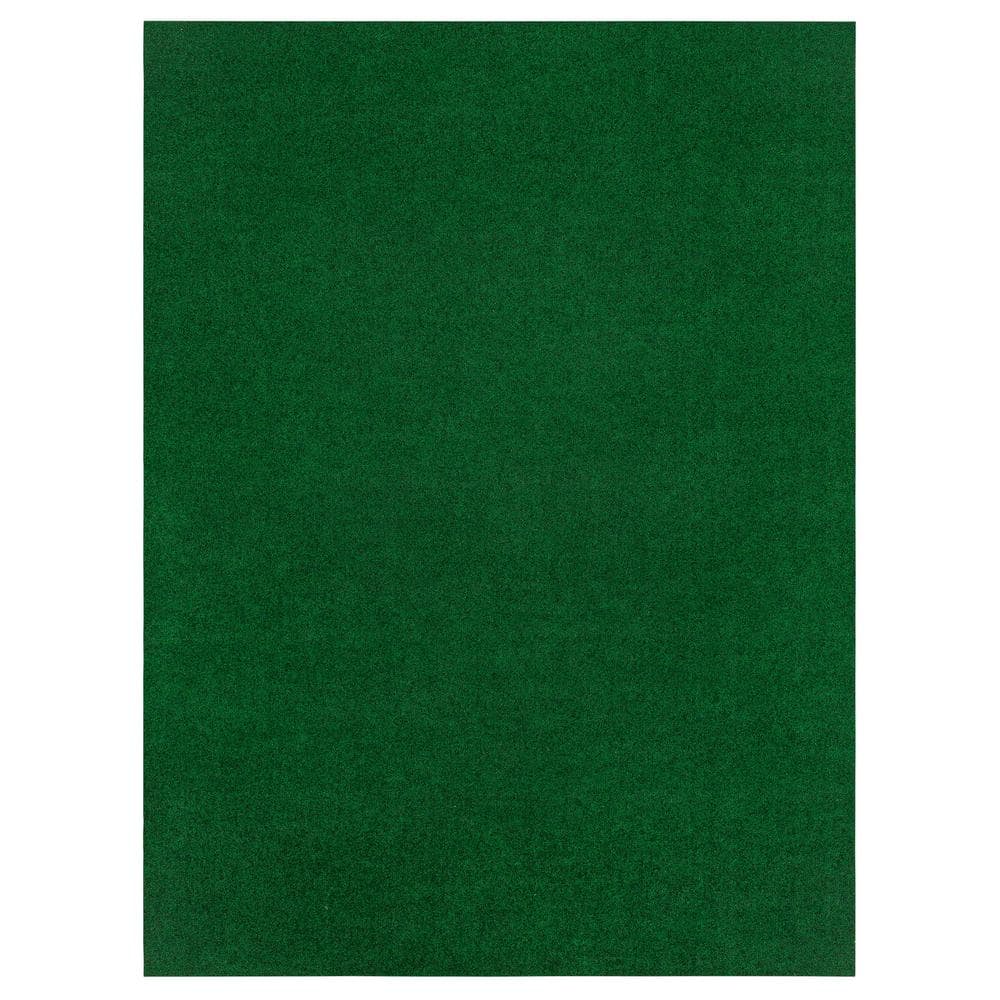 Foss Fairway Green 6 ft. x 8 ft. Green Artificial Grass Rug ...