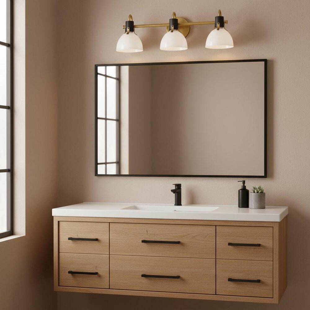 HINKLEY Argo 24.5 in. 3 Light Heritage Brass Vanity Light 51113HB - The ...