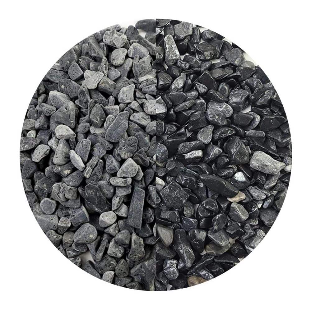 SenQWFa 3/8 in. Black Pea Gravel Pebbles for Landscaping Fish Tank and ...