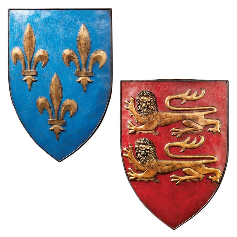 Design Toscano Grand Arms of France Wall Shield Collection (2-Piece ...