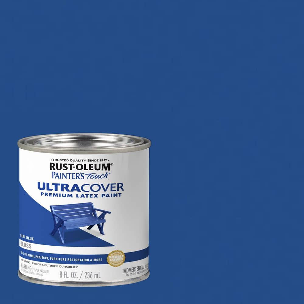 Rust-Oleum Painter's Touch 8 oz. Gloss Deep Blue General Purpose Paint ...