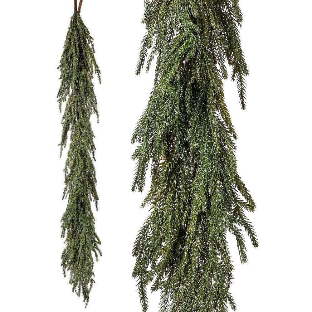 Regency International 4 ft. Green Artificial Iced Garden Norfolk Pine ...