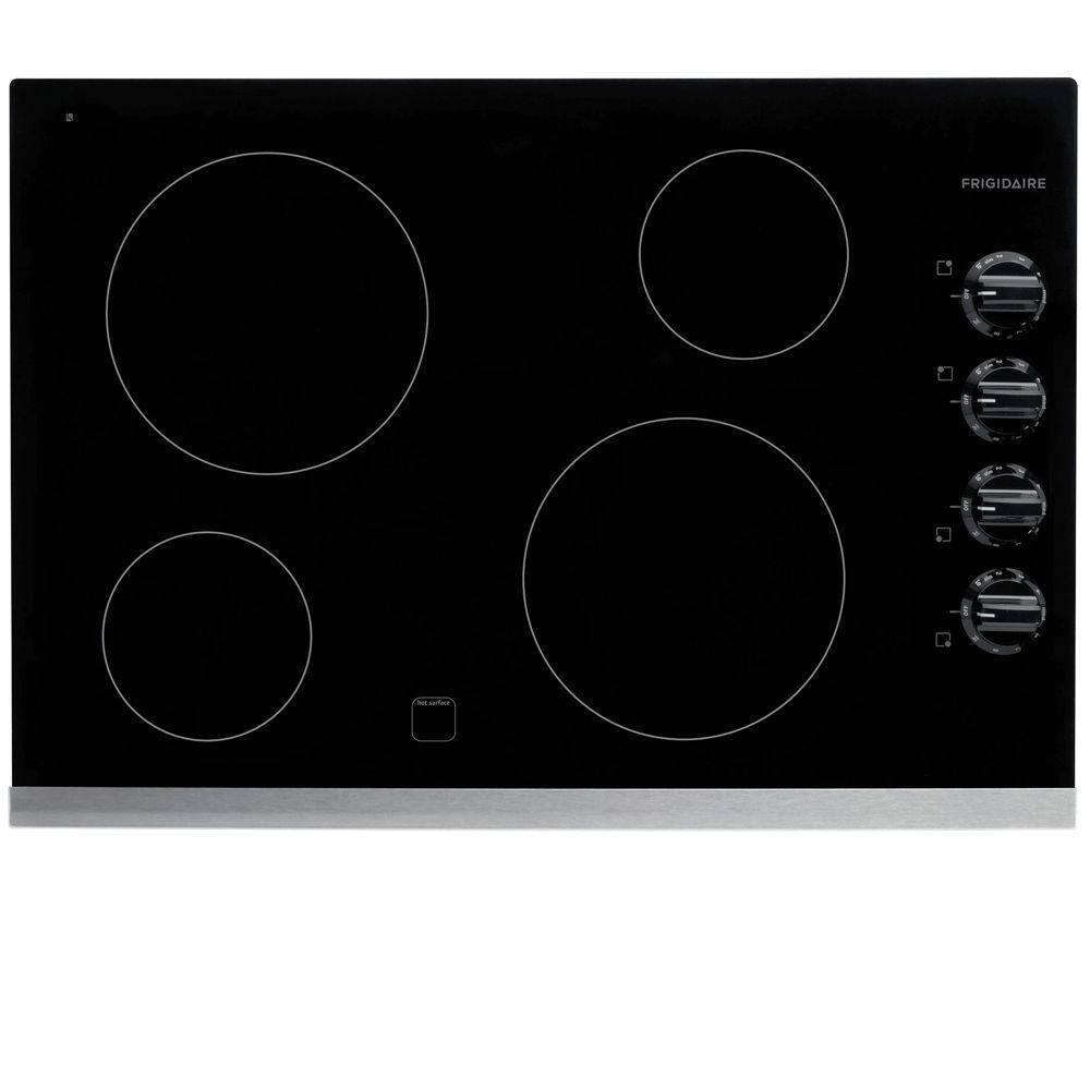 Frigidaire 30 in. Radiant Electric Cooktop in Stainless Steel with 4 ...