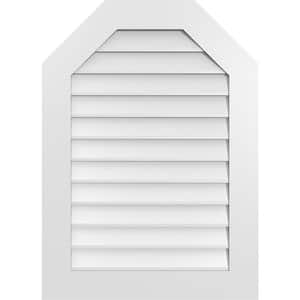 Novik 18 in. x 24 in. Polypropylene White Rectangular Gable Vent ...