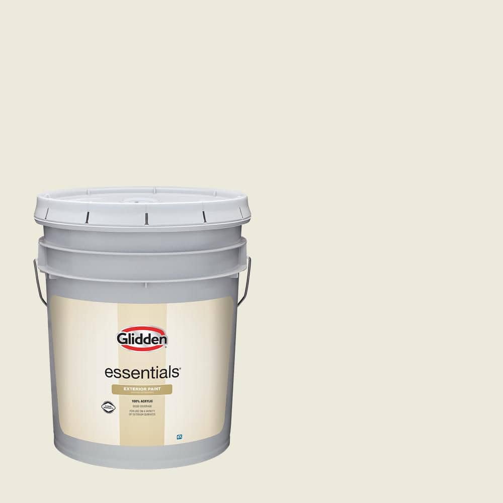 Glidden Essentials 5 Gal. PPG18-09 Garlic Clove Semi-Gloss Exterior ...