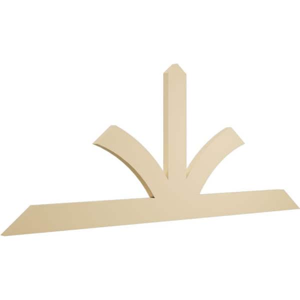 Ekena Millwork 96 in. W x 40 in. H x 2 in. D x 6 in. F, 10/12 Pitch ...