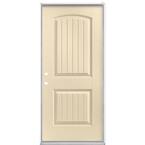Masonite 36 in. x 80 in. Cheyenne 2-Panel Left Hand Inswing Painted ...