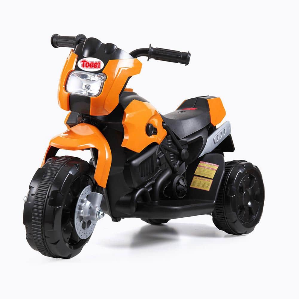 TOBBI 6-Volt 3-Wheel Kids Ride On Motorcycle Battery Powered Toy with ...