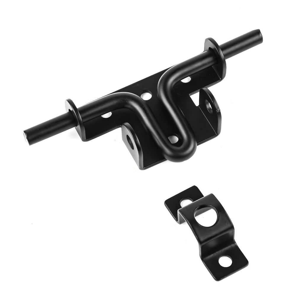 Heavy Duty Slide Bolt Gate Latch with Padlock Hole for Wooden Fence ...