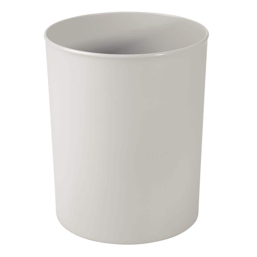 IDESIGN Franklin Solid Waste Can in Gray 19802 - The Home Depot